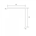 Colorbond Flashing Corner Mould 100*100mm - Dynamic Steelform