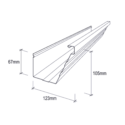 Colorbond Eavesline Gutter - Dynamic Steelform