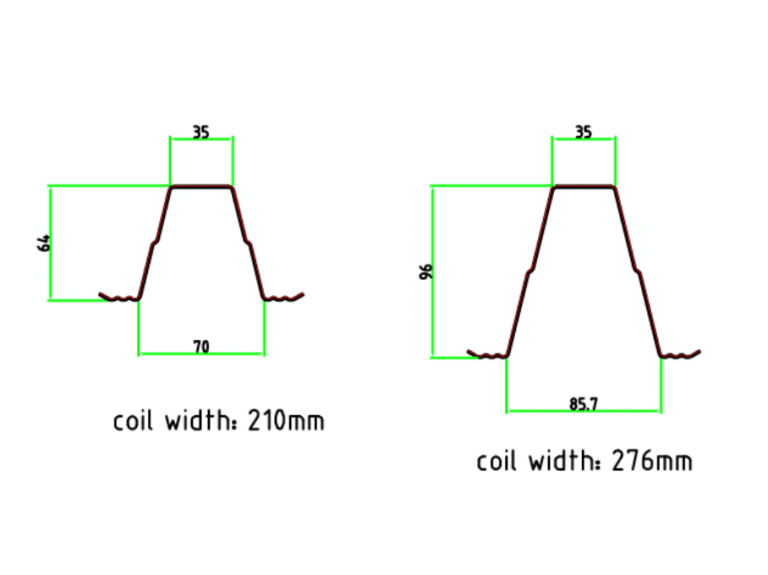 64mm Top Hat 0.75mm BMT 6.1m - Dynamic Steelform